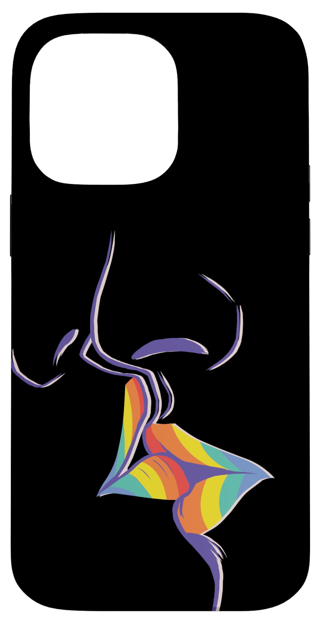 iPhone 14 Pro Max LGBT Lesbian Gay Pride LGBTQ Kiss Rainbow Gift Case