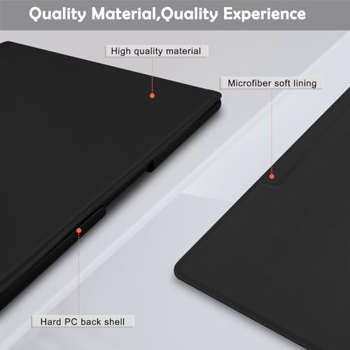Aippdo Case for Remarkable Paper Pro Tablet 11.8" (Released in 2024), Hard Back Shell Protective Book Folio Cover with Built-in Pen Holder, with Auto Sleep/Wake Function.