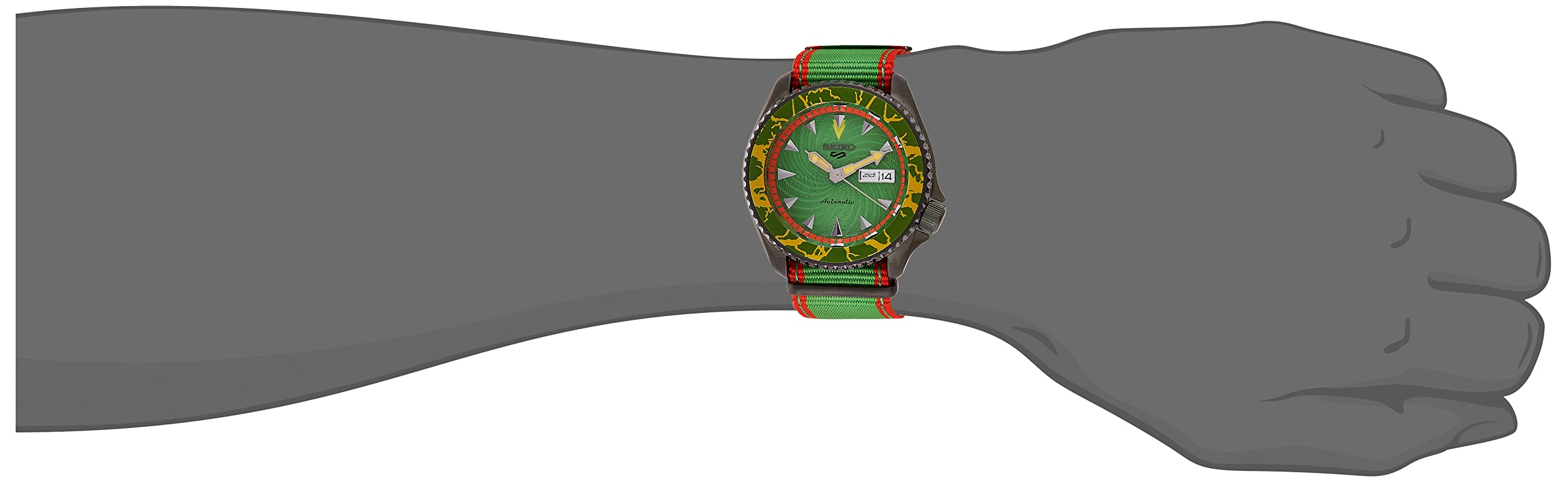 SEIKO 5 Sports Street Fighter Blanka Limited Edition Automatic Srpf23 Srpf23K1 Srpf23K 100M Men's Watch