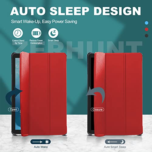 All New Fire HD 8 Tablet Case, Tablet Case Fits Kindle Fire HD 8 & 8 Plus Tablet (8β12th/10th Generation, 2022/2020 Release), Ultra Light Slim Fit Cover, Not Suit Kindle for 2017/2018 Release-Red