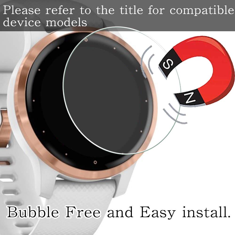[3 Pack] Puccy Tempered Glass Screen Protector Compatible with Seiko 5 Sports SRPD63 Film Protectors Anti Scratch Bubble Free for Smartwatch