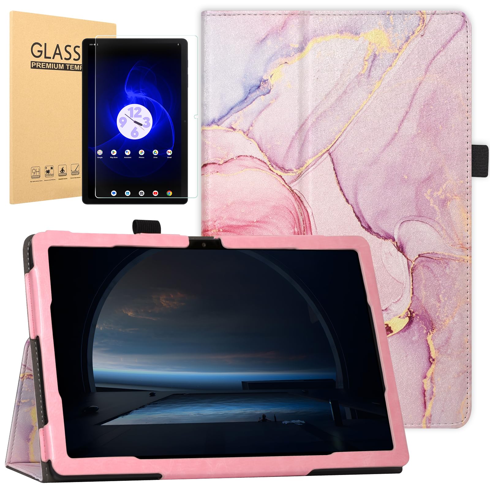 Caweet T-Mobile Revvl Tab 5g Tablet Case and Screen Protector 1 Pack 10.36 inch 2023 Released