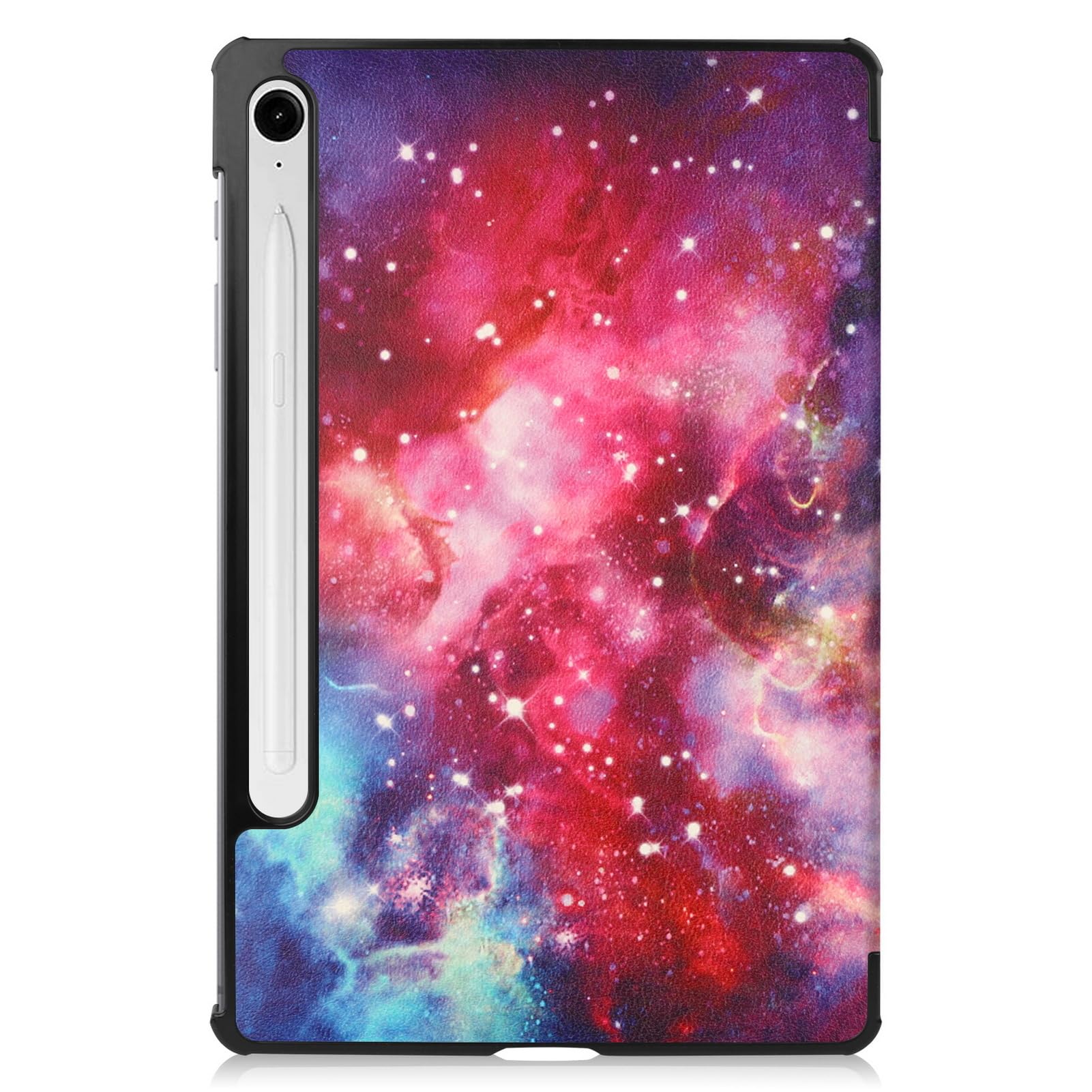DWaybox Tablet Case for Samsung Galaxy Tab S9 FE SM-X510/X516B 10.9 inch, Folio Slim Smart Cover Lightweight Hard Shell Protective Case with Multi-Angle Stand -Stars