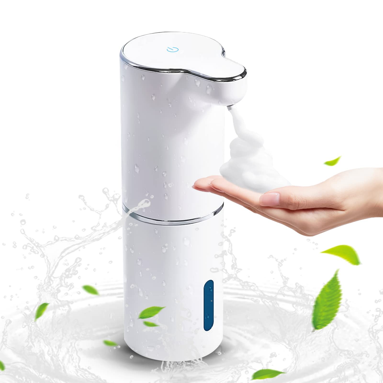 Automatic Foam Soap Dispenser Touchless: Rechargeable Soap Dispenser Wall Mount White