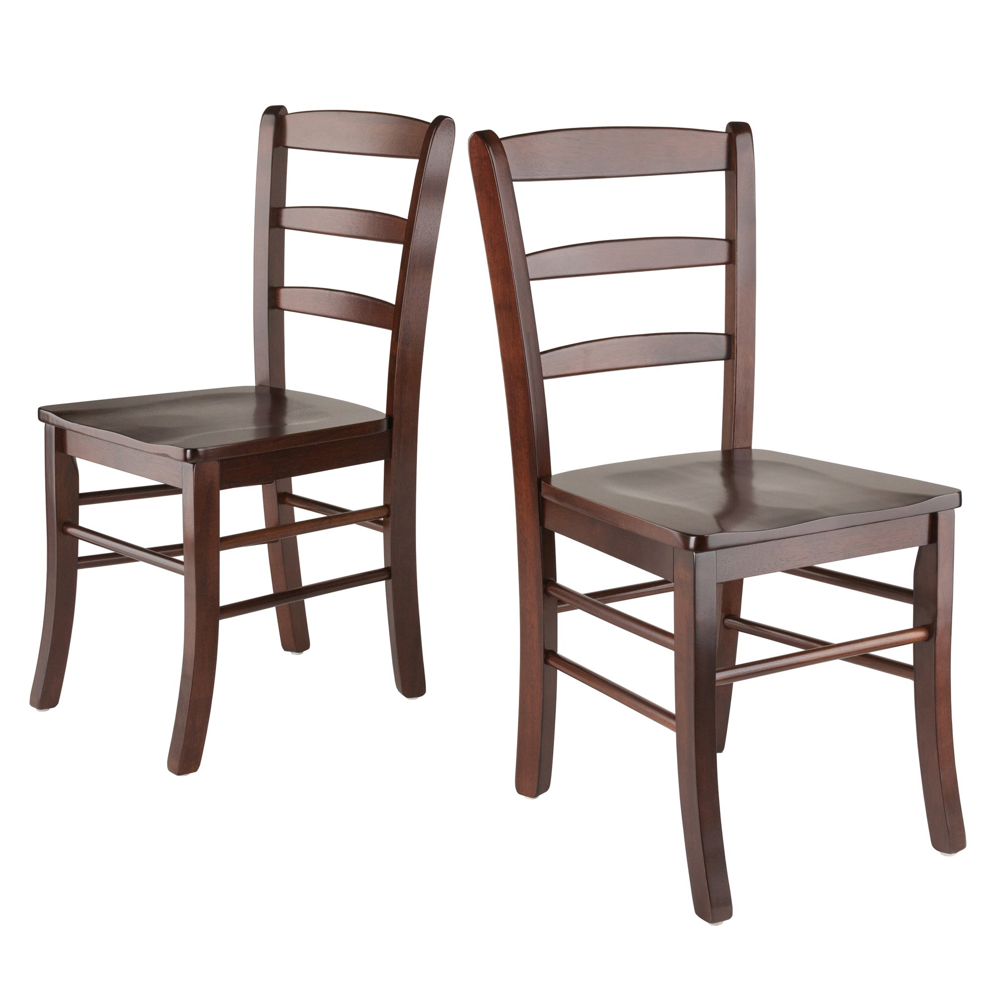 Winsome Wood Benjamin Seating, Walnut & Wood Alamo, Double Drop Leaf, Round Table Mission, Walnut, 42-Inch