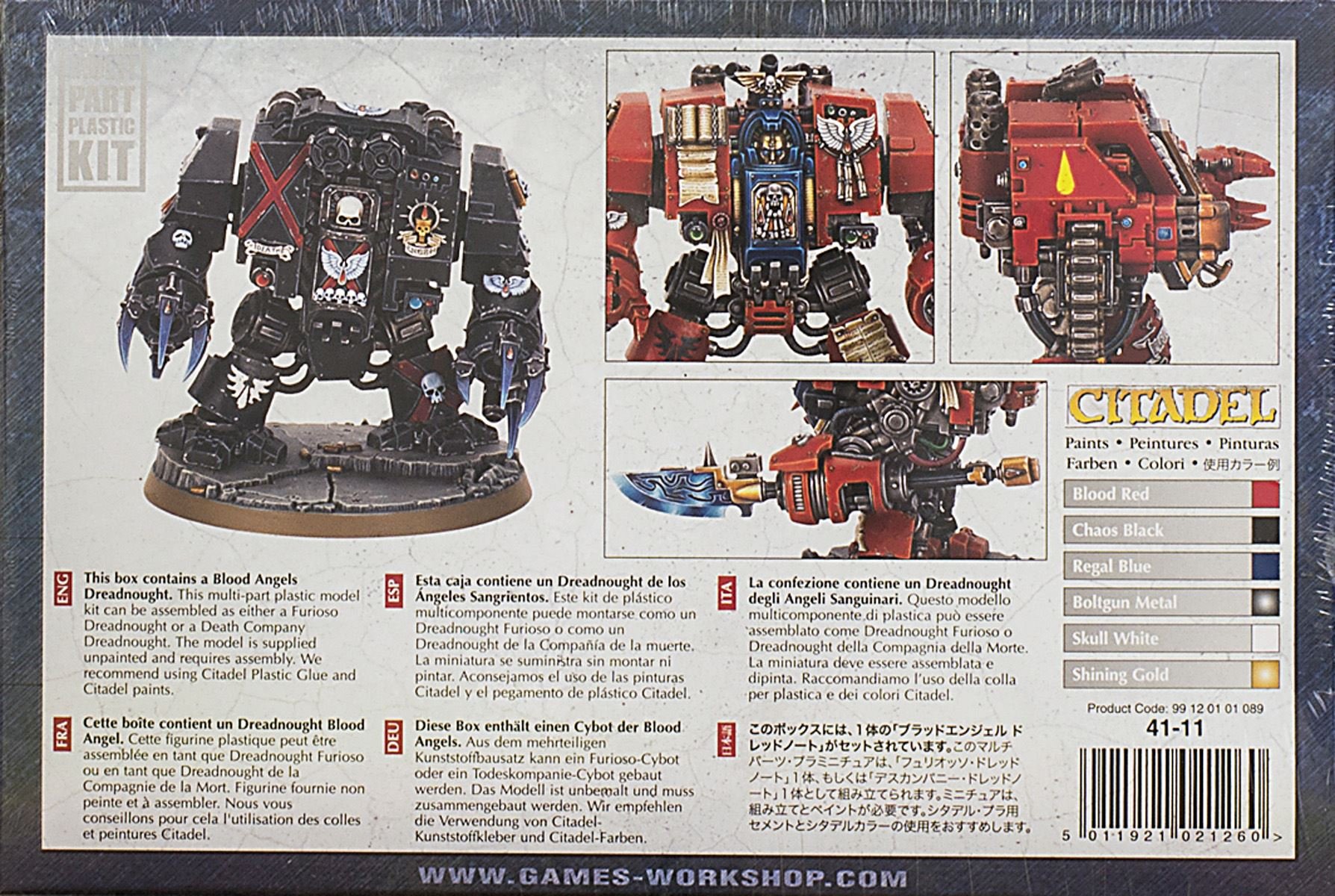 Games Workshop Space Marines: Blood Angels Furioso Dreadnought (2011)