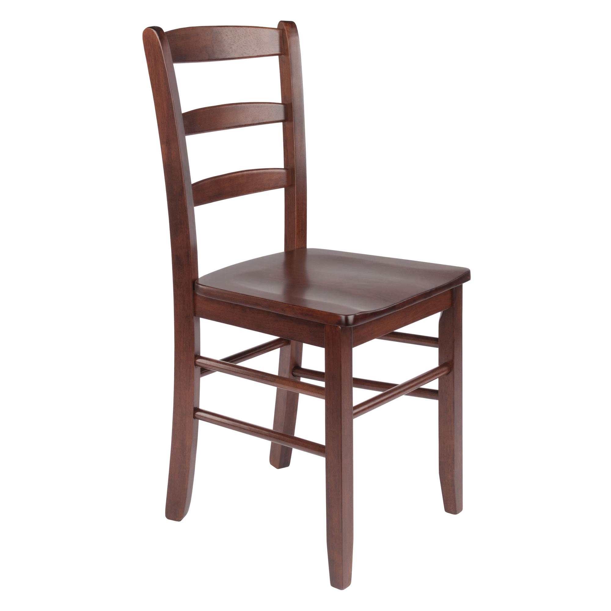Winsome Wood Benjamin Seating, Walnut & Wood Alamo, Double Drop Leaf, Round Table Mission, Walnut, 42-Inch