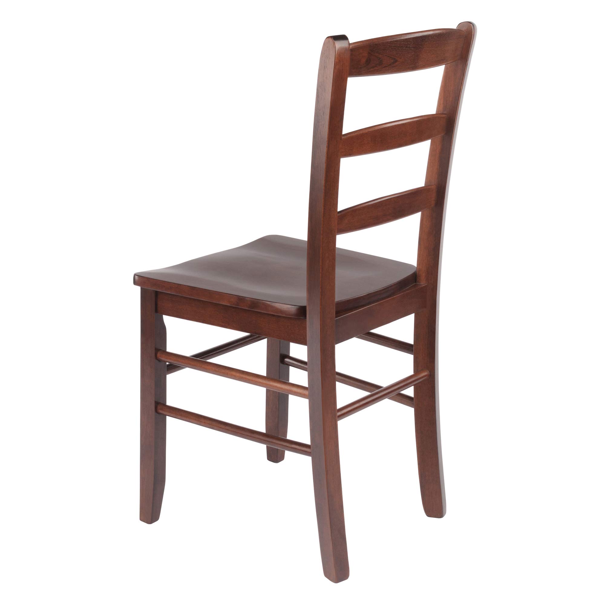 Winsome Wood Benjamin Seating, Walnut & Wood Alamo, Double Drop Leaf, Round Table Mission, Walnut, 42-Inch
