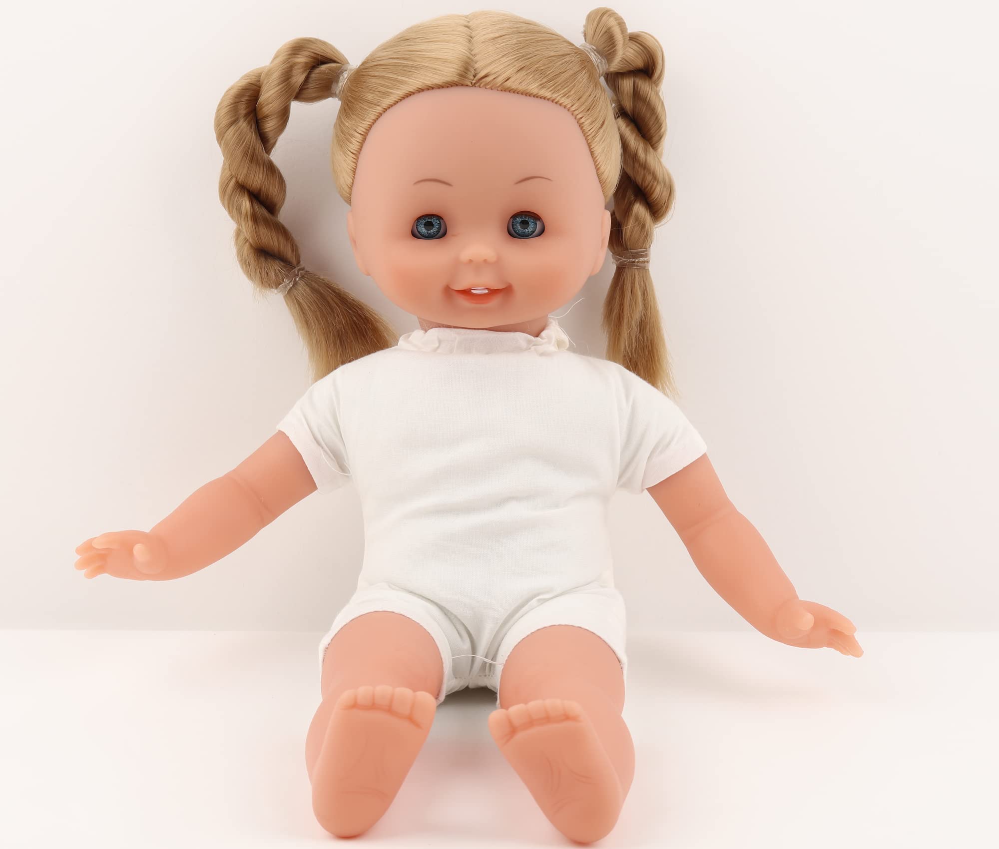 SCORAY 16 ", Stuffed Super Soft Baby Bear Doll Born and up - Removable Pink Clothing