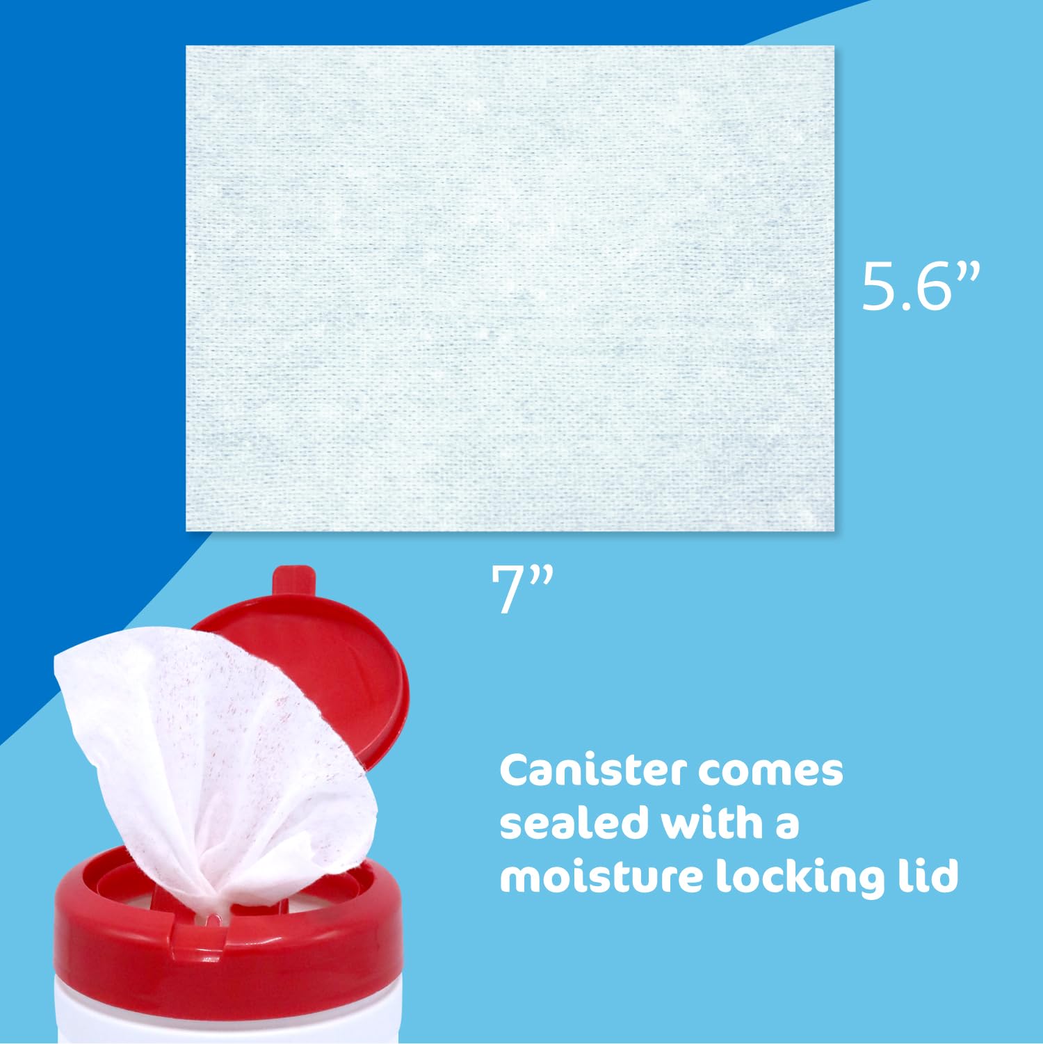 Pharma-C 70% Isopropyl Alcohol Wipes [6 pack - 40ct Canisters] - Bulk IPA First Aid Antiseptic Wound Cleaner with Moisture Lock Lid. For minor cuts, scrapes, and burns.