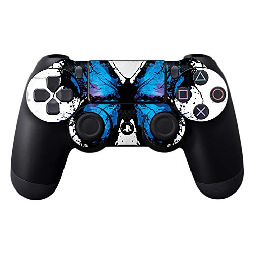MightySkins Skin Compatible with Sony PS4 Controller - Butterfly Splash | Protective, Durable, and Unique Vinyl Decal wrap Cover | Easy to Apply, Remove, and Change Styles | Made in The USA
