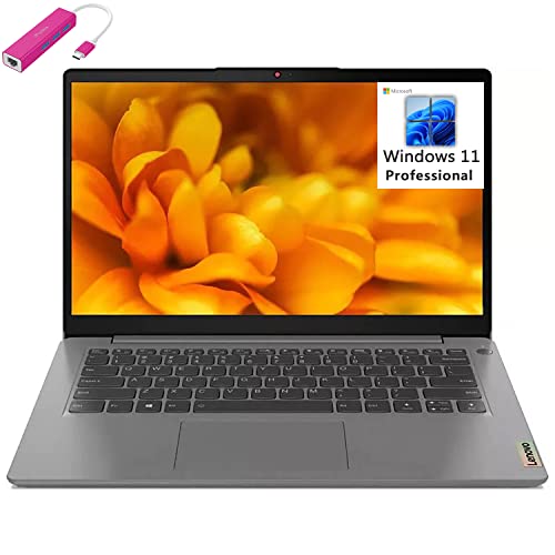Lenovo IdeaPad 3 14 14" FHD Business Laptop Computer, Intel Quard-Core i7-1165G7 up to 4.7GHz, 12GB DDR4 RAM, 1TB PCIe SSD, WiFi 6, Bluetooth 5.1, Arctic Grey, Windows 11 Pro, iPuzzl Type-C HUB
