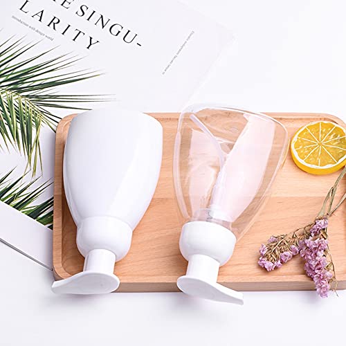 Soap Dispenser 250ml Clear Foaming Liquid Soap Dispenser Shampoo Lotion Shower Gel Hand Sanitizer Whipped Mousse Points Pump Bottle Lotion Dispenser (Color : Transparent) (White b)