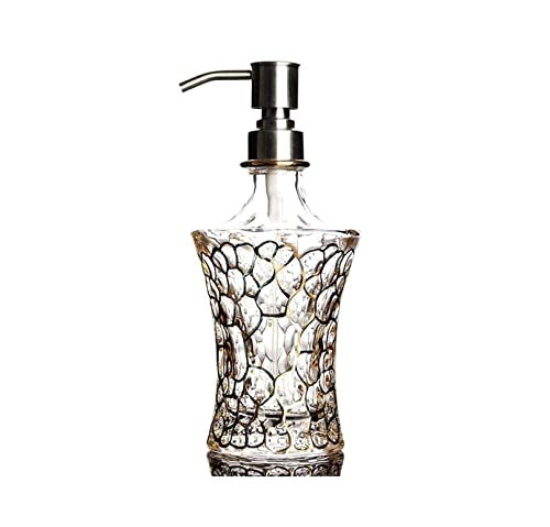 Soap Dispenser Soap Dispenser Bottle with Pump Liquid Dispenser Gilded Soap Dispenser, Liquid Dish Dispensers Bottles (Color : Soap Dispenser E)