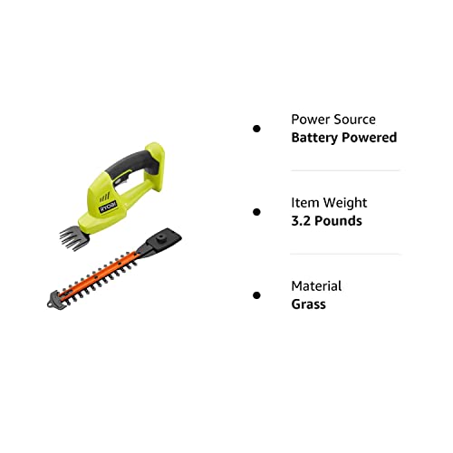 Ryobi P2900B ONE+ 18-Volt Lithium-Ion Cordless Grass Shear and Shrubber - Battery and Charger Not Included