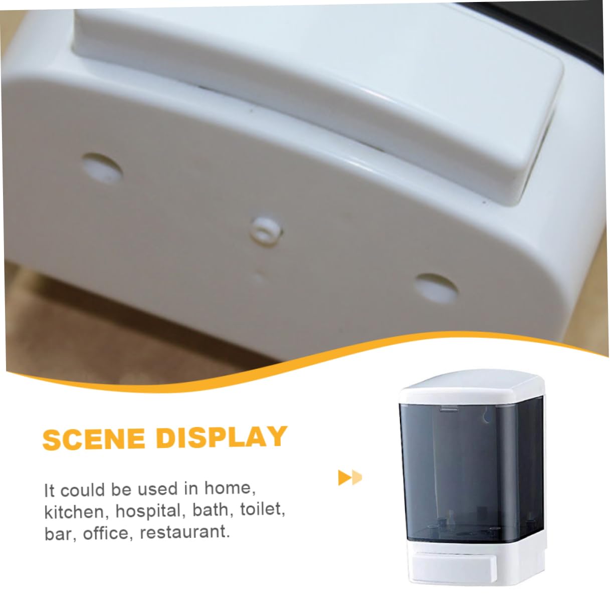 Luxshiny Plastic Easy Refill Hand Soap Dispenser Manual Soap Dispenser Bathroom 1000ml Soap Pump