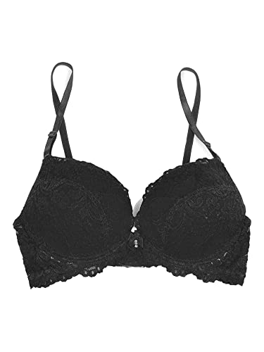 Smart & Sexy Women's Maximum Cleavage Underwire Push Up Bra, Available in Single and 2 Packs, Black Hue, 40C