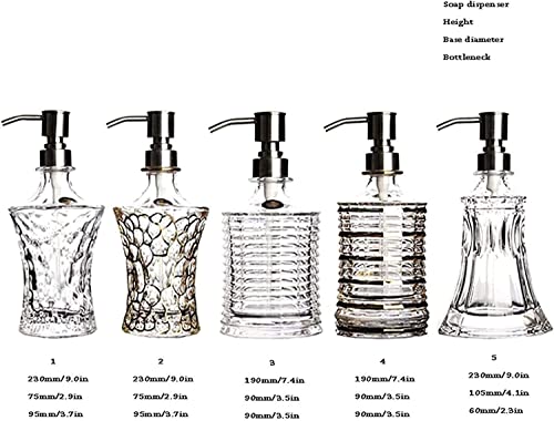 Soap Dispenser Soap Dispenser Bottle with Pump Liquid Dispenser Gilded Soap Dispenser, Liquid Dish Dispensers Bottles (Color : Soap Dispenser E)