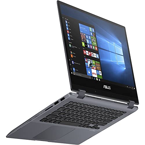 ASUS VivoBook Flip 14 Thin and Light 2-in-1 Laptop, 14 FHD Touch, Intel Core i3 Processor, 4GB RAM, 128GB SSD, Wifi, Webcam, Bluetooth, HDMI, Fingerprint, Windows 10 S (Renewed)