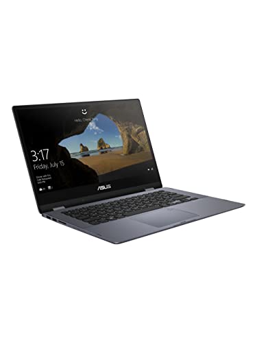 ASUS VivoBook Flip 14 Thin and Light 2-in-1 Laptop, 14 FHD Touch, Intel Core i3 Processor, 4GB RAM, 128GB SSD, Wifi, Webcam, Bluetooth, HDMI, Fingerprint, Windows 10 S (Renewed)