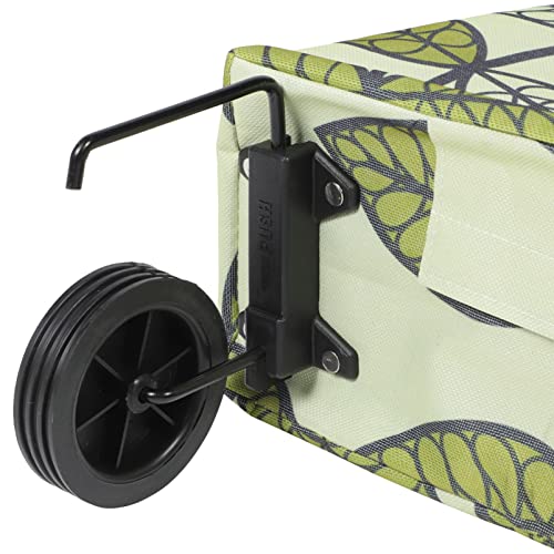 Cabilock Collapsible Trolley Bags Folding Shopping Bag with Wheels Foldable Shopping Cart Reusable Grocery Bags Shopping Trolley Bag on Wheels B