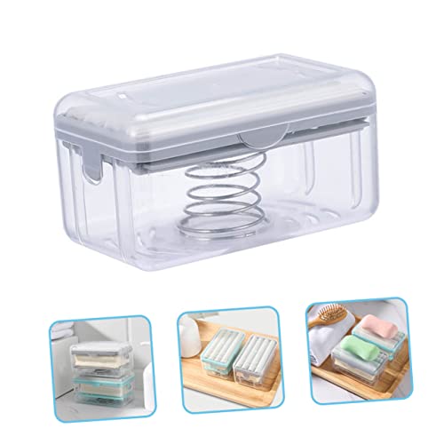 BETOOKY Box Soap Box Soap Dish Soap Tray Dish Soap Dispenser Foaming Soap Dispenser Laundry Soap Containers Bar Soap Laundry Soap Dispenser Set Pearlescent Travel Plastic