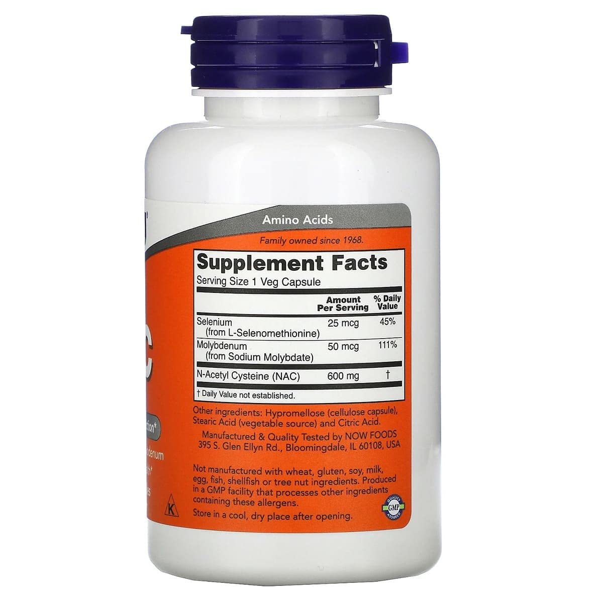 Now Foods, Nac 600mg, 100 Capsules