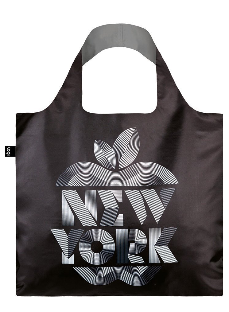LOQI Alex Trochut Reusable Shopping Bag, One Size, New York