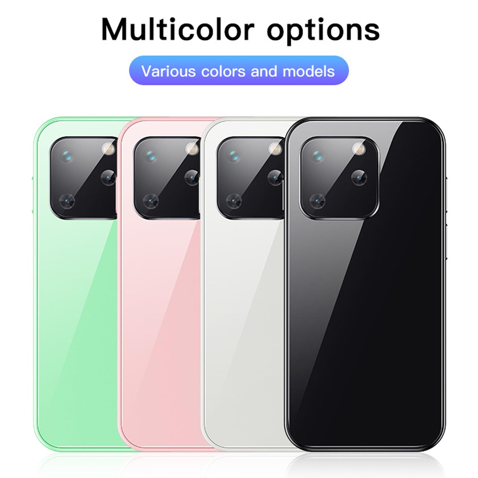 Unlocked Smartphone,Mini Smartphone,Portable Phone 2.5inch HD Touchscreen Lightweight Cell Phone,1GB RAM 8GB ROM Mini Smartphone for Students(Pearl White)