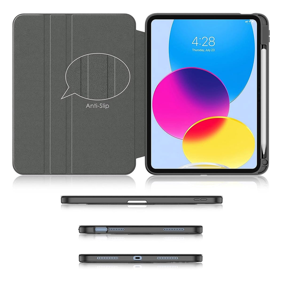 Custom 360 Degree Rotate Stand Shockproof Photo Logo Text Personalized Design Case with Clear Back Smart Sleep/Wake Tablet Cover/Pencil Holder for Apple iPad Mini 8.3 Inch(6th Gen 2021)