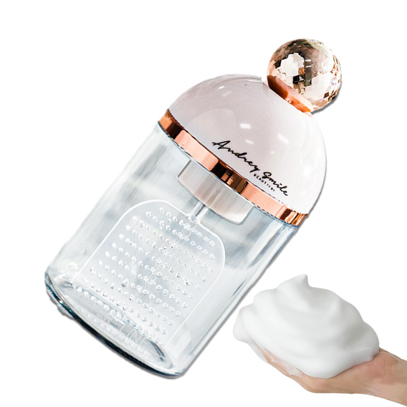Soap Dispenser Bathroom, Electric Automatic Soap Dispenser, Shower Gel Foam Foamer, Holds Shampoo, Soap, Conditioner, Shower Gel (B)