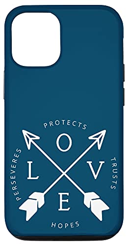 iPhone 12/12 Pro Love Protects Trusts Hopes Perseveres Arrows Case