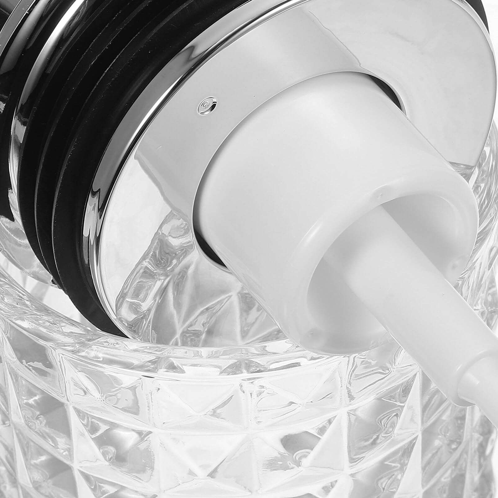 Cabilock Hand Soap Dispenser Glass Refillable Liquid Hand Soap Shampoo Dispenser Pump Bottle Lotion Hand Soap Jar Cosmetic Containers for Home Bathroom