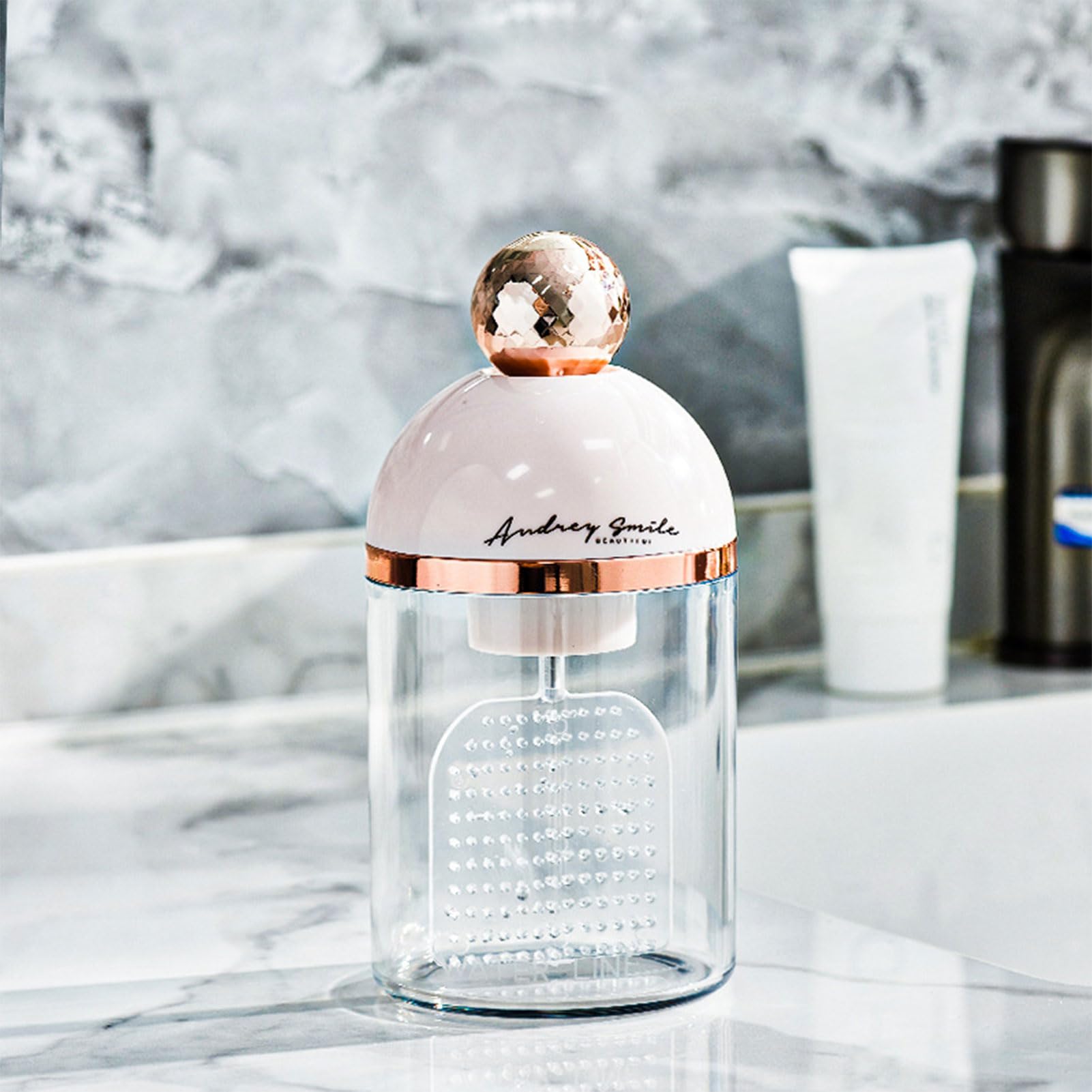 Soap Dispenser Bathroom, Electric Automatic Soap Dispenser, Shower Gel Foam Foamer, Holds Shampoo, Soap, Conditioner, Shower Gel (B)