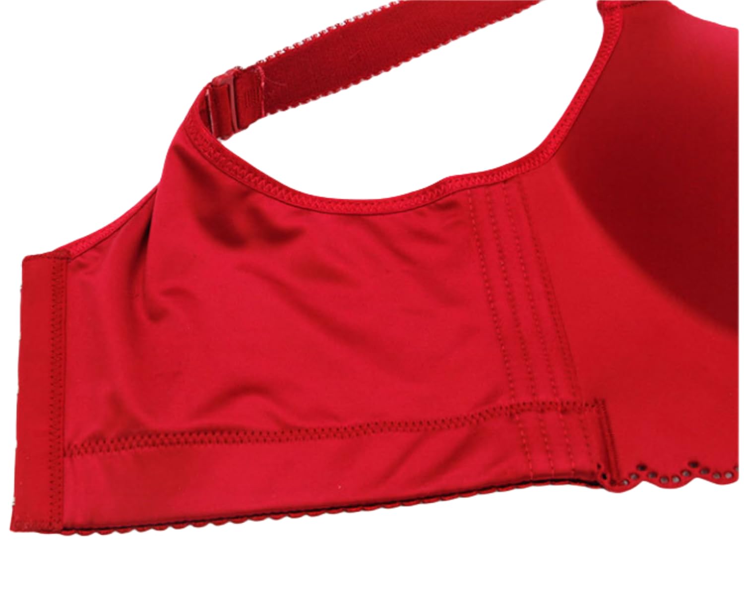 Women Support Push Up Seamless Bra Bralette/Plus Size/34 36 38 40 42 44 C D E/Wire Free Red 42C
