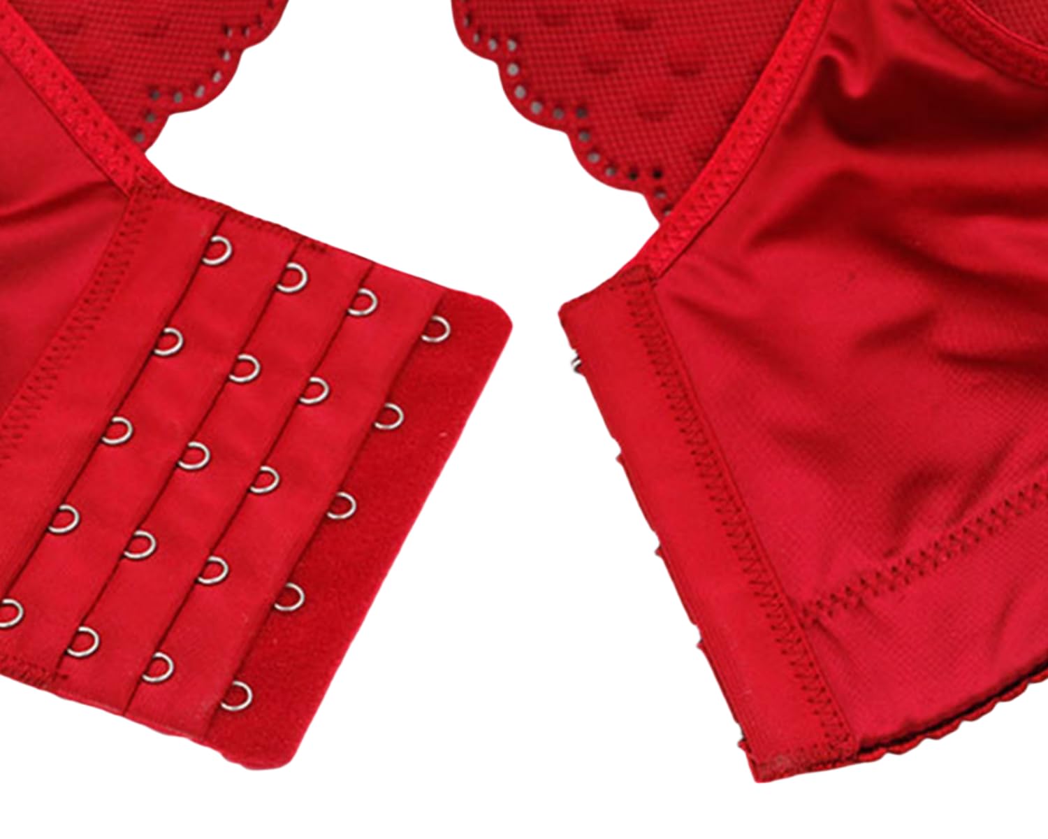 Women Support Push Up Seamless Bra Bralette/Plus Size/34 36 38 40 42 44 C D E/Wire Free Red 42C