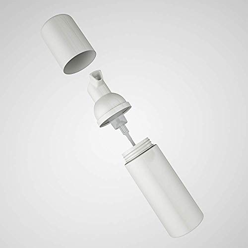 Foam Pump Bottle 2oz BPA Free Foaming Soap Dispenser Bottles for Refillable Travel Hand Soap Foaming, Cleaning, Shampoo, Cosmetics Packaging (16), white