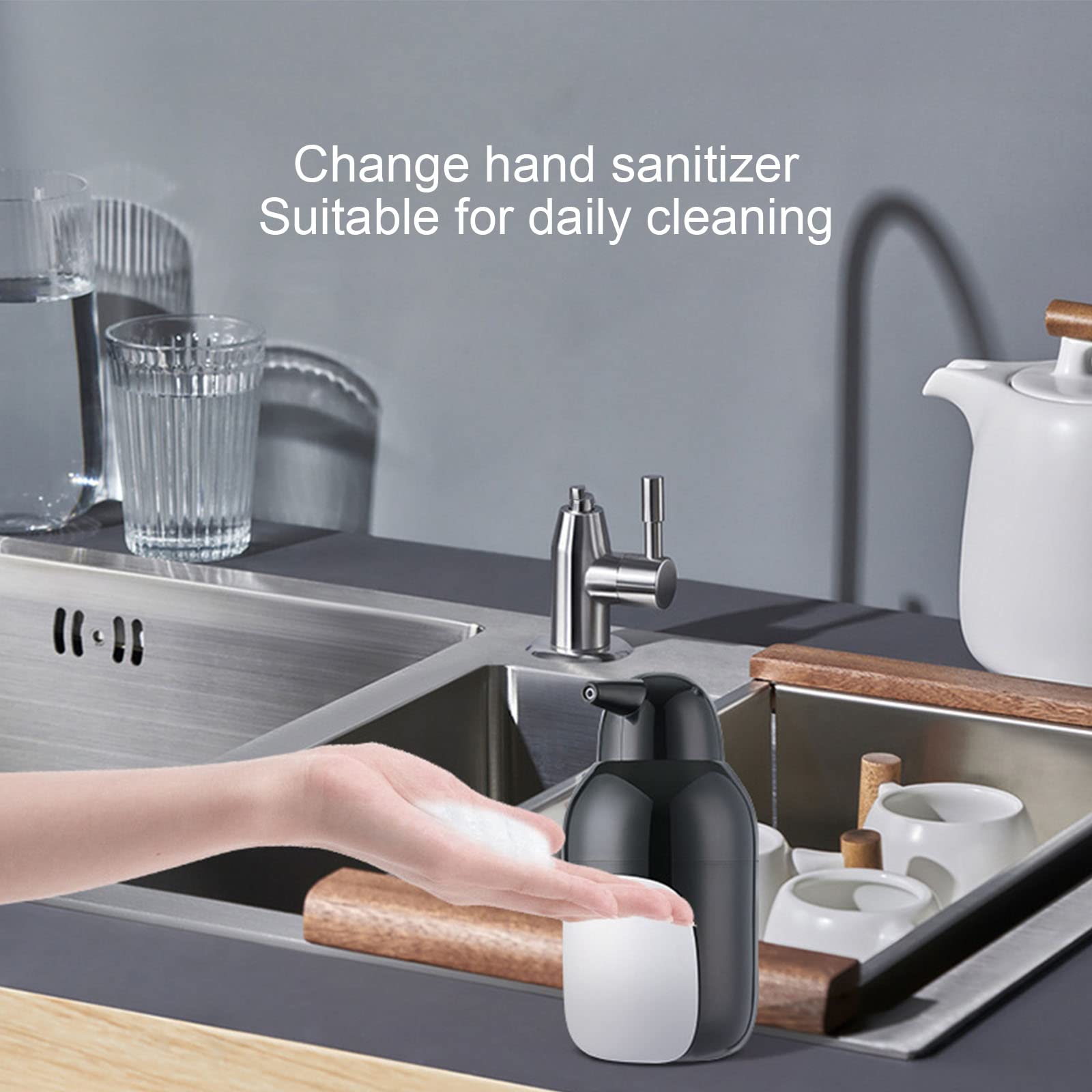 300ml Foam Soap Dispenser Bathroom Empty Foam Bottle Hand Dispenser Bottle Decorative Cartoon Foam Soap Dispenser