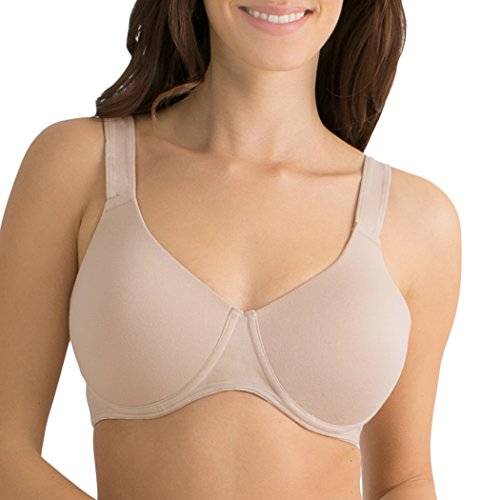 Fruit of the Loom Women's Anti-Gravity Wire-Free Bra, Sand, 40C