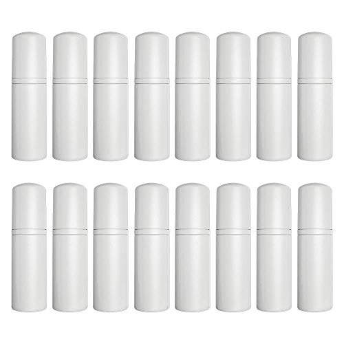 Foam Pump Bottle 2oz BPA Free Foaming Soap Dispenser Bottles for Refillable Travel Hand Soap Foaming, Cleaning, Shampoo, Cosmetics Packaging (16), white