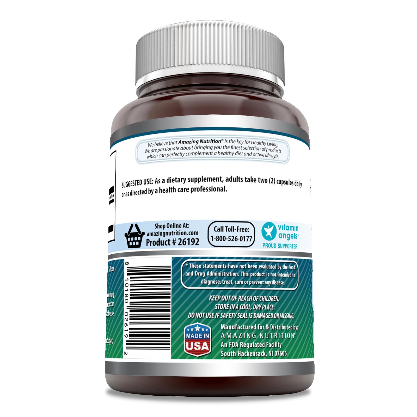 Amazing Formulas NAC (N-Acetyl-L-Cysteine) Supplement | 600 Mg per Serving | 250 Capsules | Non-GMO | Gluten Free | Made in USA