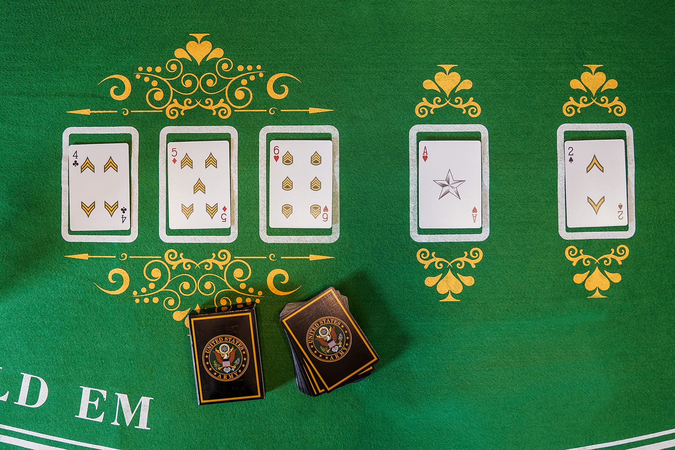 Military Gift Shop US Army Professional Quality Army Playing Cards - Great for Game Night - US Army Gifts for Veterans | Disabled USMC Vet Owned Small Business