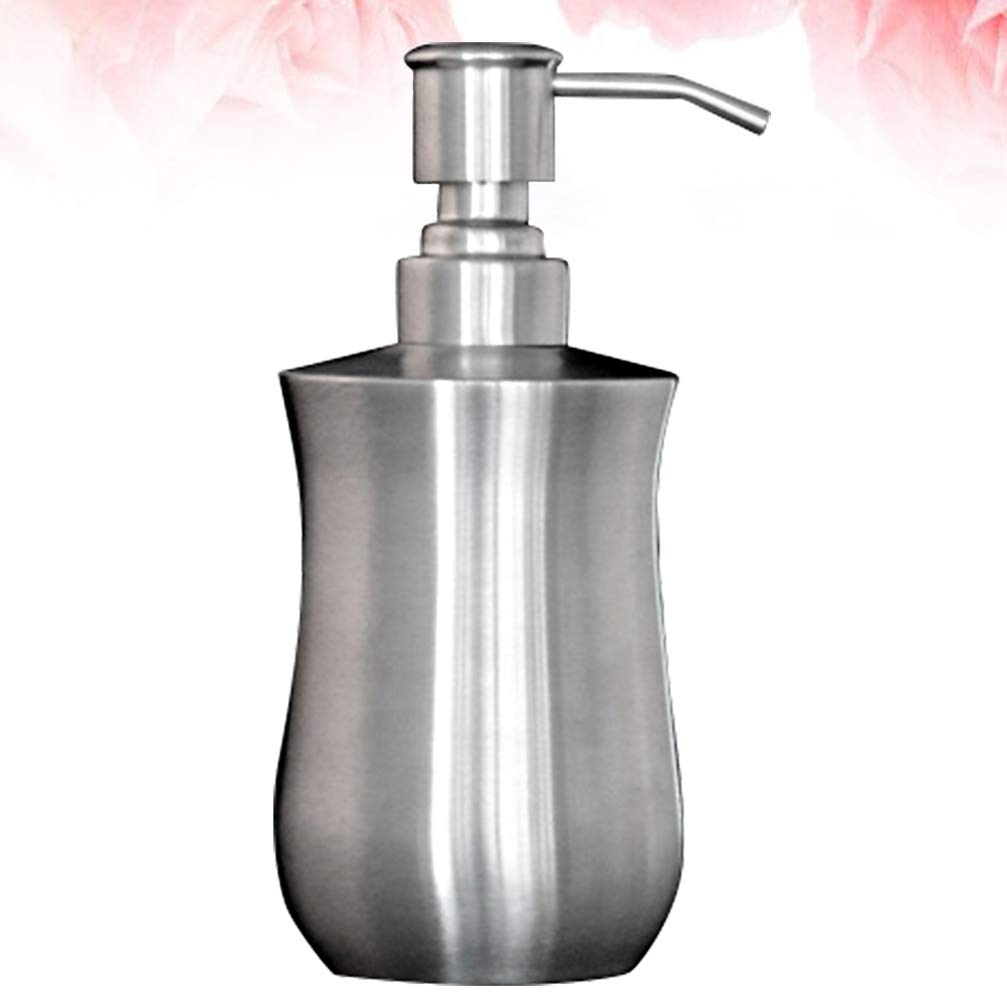 Cabilock 1pc Stainless Steel Soap Dispenser Refillable Soap Dispenser Travel Soap Stainless Steel Container Hand Soap Bottle Foaming Soap Bottle Bathroom Dispenser Soap Pump Filling Shampoo
