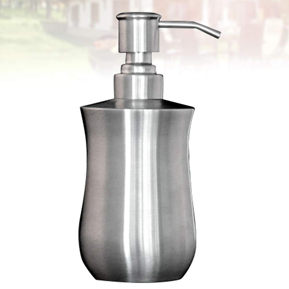 Cabilock 1pc Stainless Steel Soap Dispenser Refillable Soap Dispenser Travel Soap Stainless Steel Container Hand Soap Bottle Foaming Soap Bottle Bathroom Dispenser Soap Pump Filling Shampoo