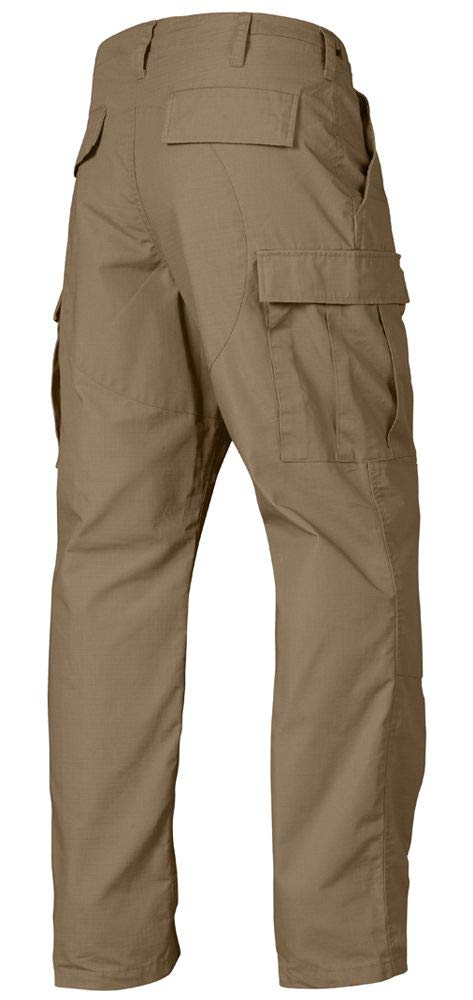 LAPG BDU Pants for Men, 6 Pocket Design BDU Tactical Cargo Pants, Lightweight Cotton Rip-Stop Fabric Pants, Charcoal, Medium/Regular