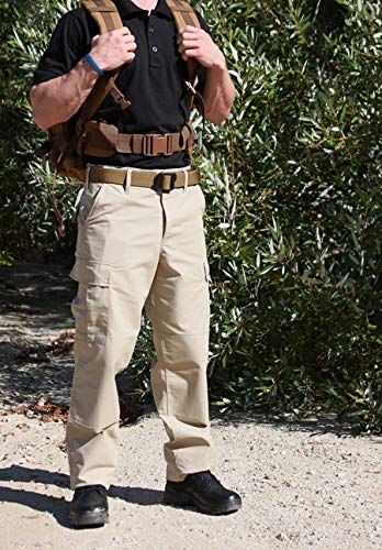 LAPG BDU Pants for Men, 6 Pocket Design BDU Tactical Cargo Pants, Lightweight Cotton Rip-Stop Fabric Pants, Charcoal, Medium/Regular