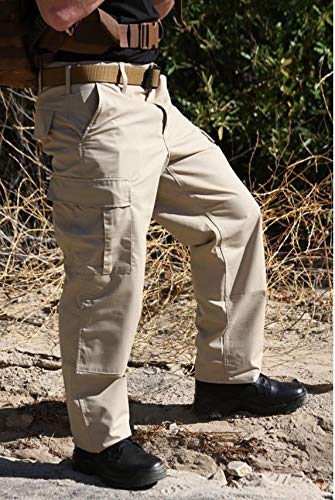 LAPG BDU Pants for Men, 6 Pocket Design BDU Tactical Cargo Pants, Lightweight Cotton Rip-Stop Fabric Pants, Charcoal, Medium/Regular