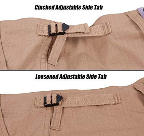 LAPG BDU Pants for Men, 6 Pocket Design BDU Tactical Cargo Pants, Lightweight Cotton Rip-Stop Fabric Pants, Charcoal, Medium/Regular