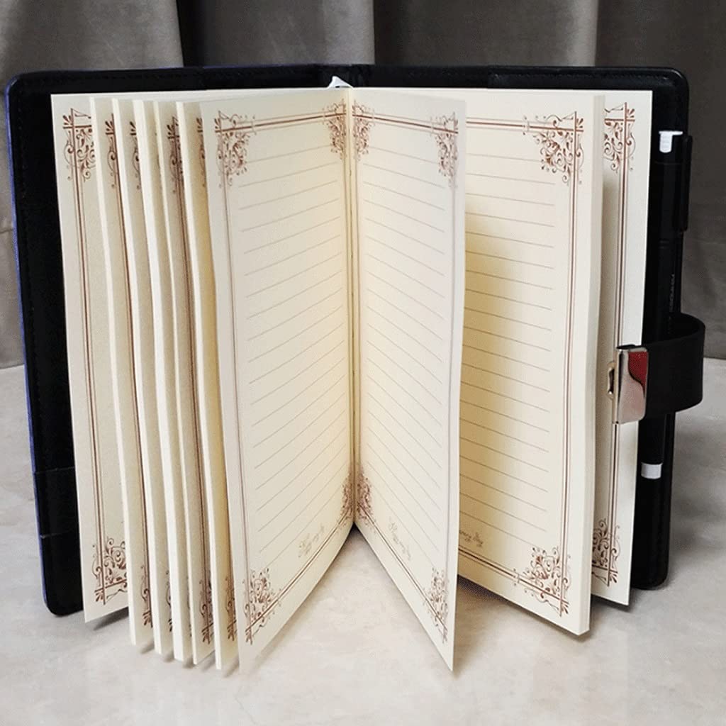 Shengsheng Journal Password Notebook A5 Diary with Digital Lock for Girls and Woman Locking Journals for Birthday Gift,Writing Diary (Color : Ff)