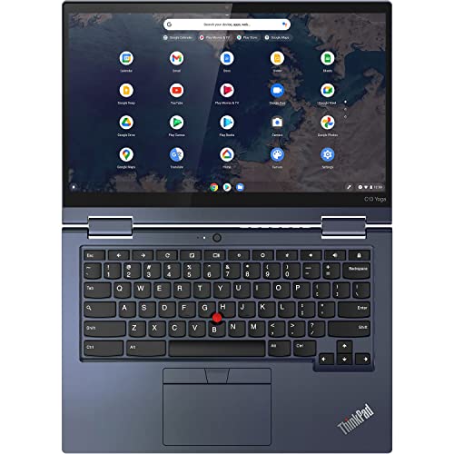 Lenovo ThinkPad C13 Yoga Chromebook 2-in-1 Laptop, 13.3" FHD Touchscreen 300nits, AMD Ryzen 3 3250C, 4GB DDR4 RAM, 512GB PCIe SSD, Backlit Keyboard, Abyss Blue, Chrome OS, BROAG USB Extension Cable